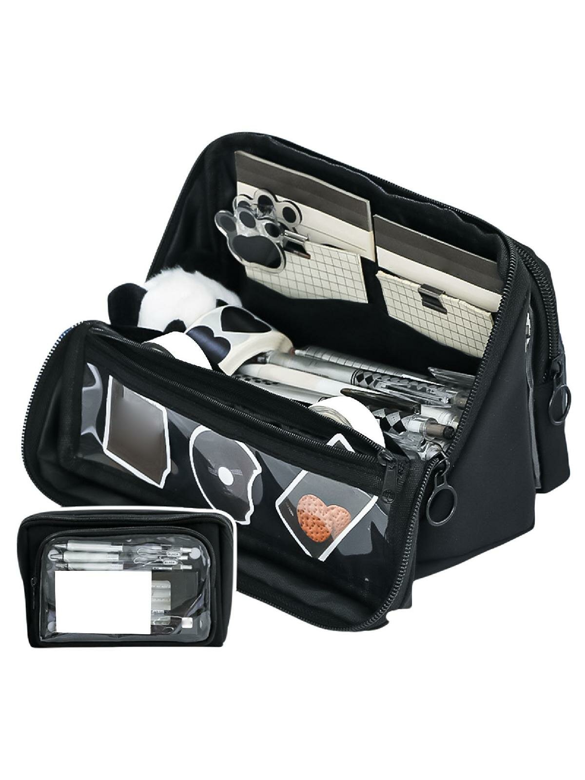 Пенал большой емкости Многослойная сумка для карандашей Съемные чехлы для карандашей