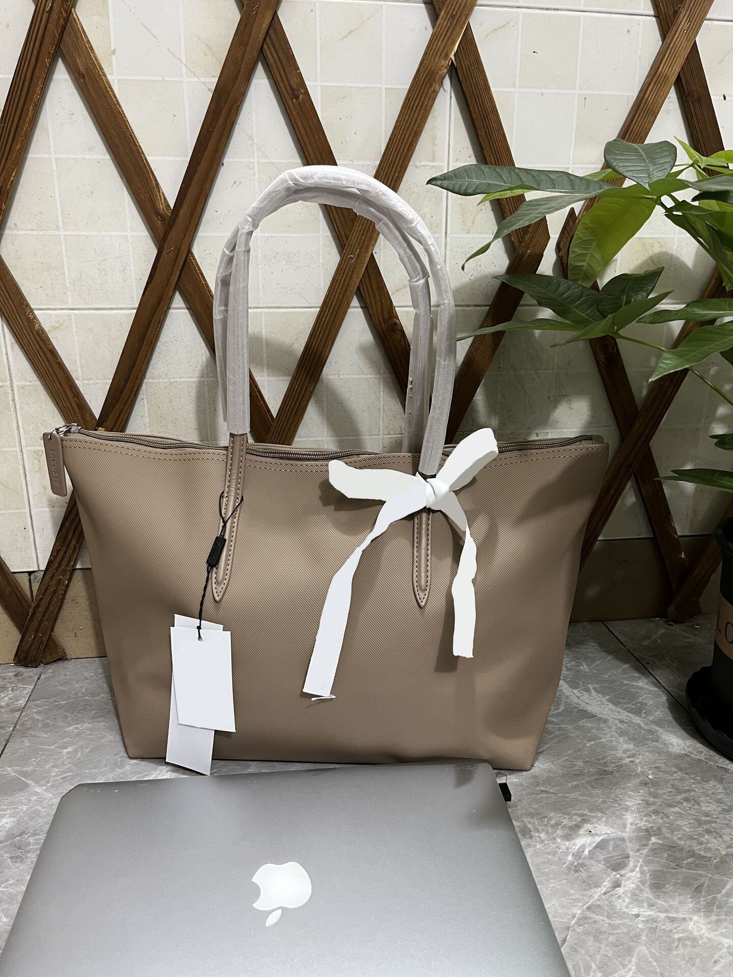 Французская новая горизонтальная большая сумка с изображением злой рыбы, вместительная сумка-тоут, водонепроницаемая сумка для поездок, женская сумка, сумка Lacoste