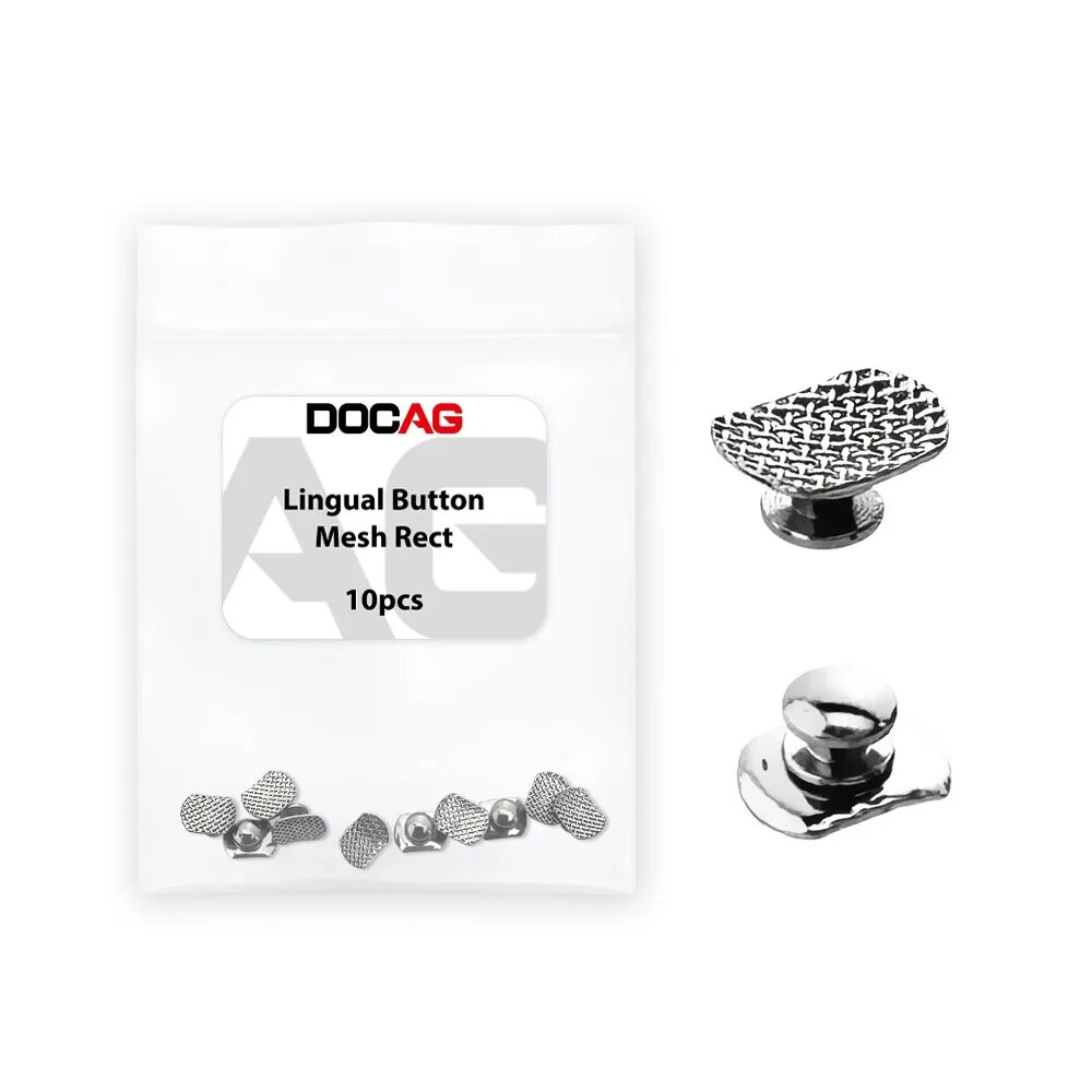 DOCAG Лингвальные кнопки для брекетов 10 шт. Bondable Rect
