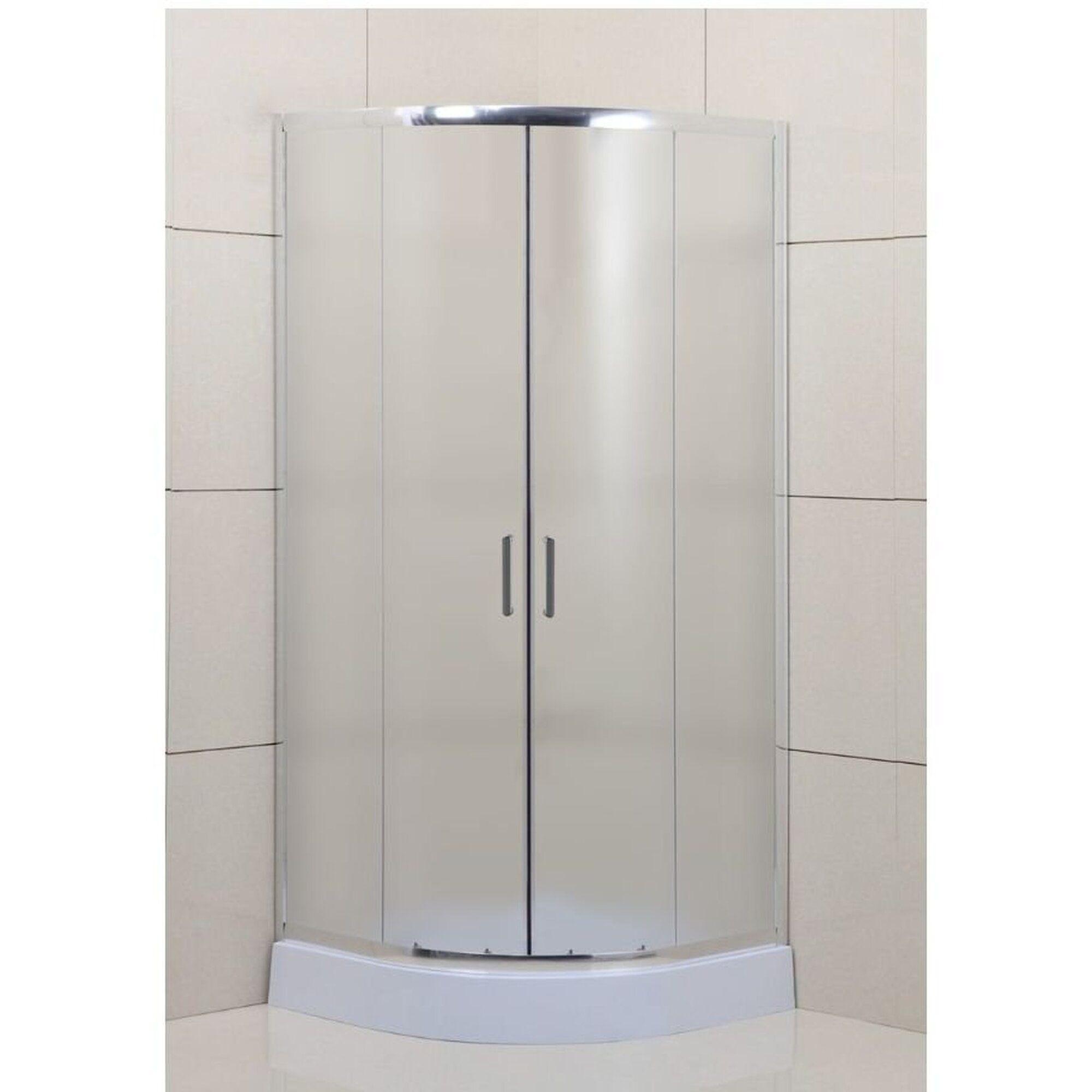 Душевой уголок BelBagno (Бельбагно) UNO-195-R-2-90-P-Cr хром, стекло рифленое 5 мм (900х1950х900)