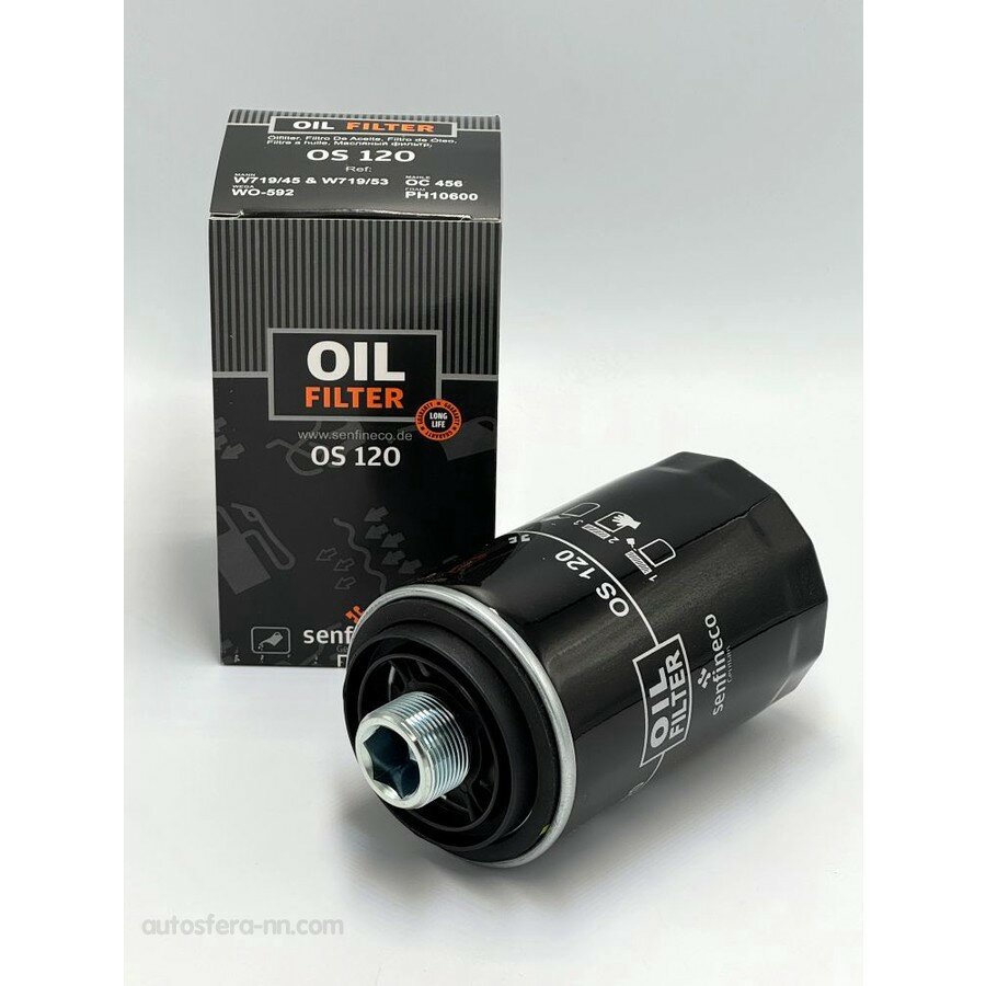 SENFINECO OS120 Фильтр масляный HAVAL F7 I, F7x GEELY Atlas I TANK 300 2.0 220hp Skoda Octavia II 1,8l