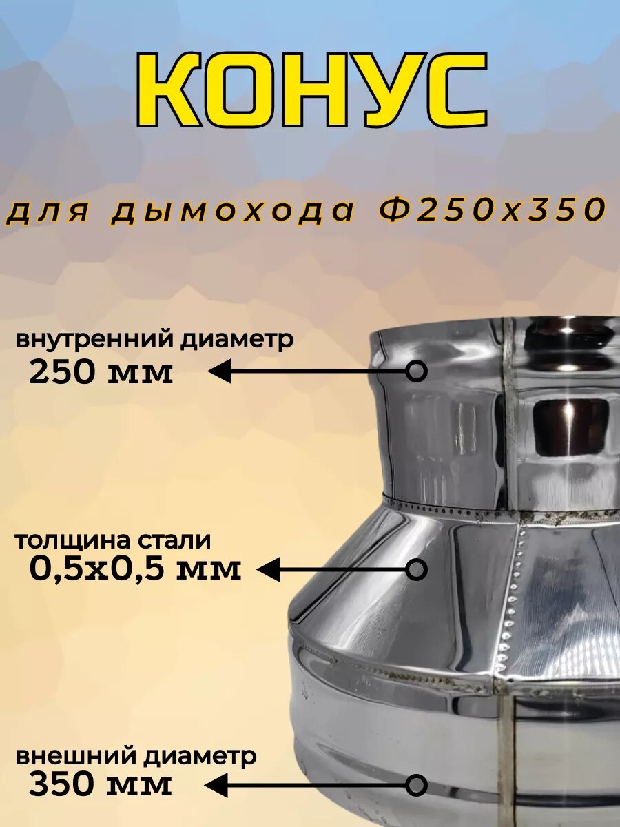 Конус Ф 250х350 (430/0,5х0,5)