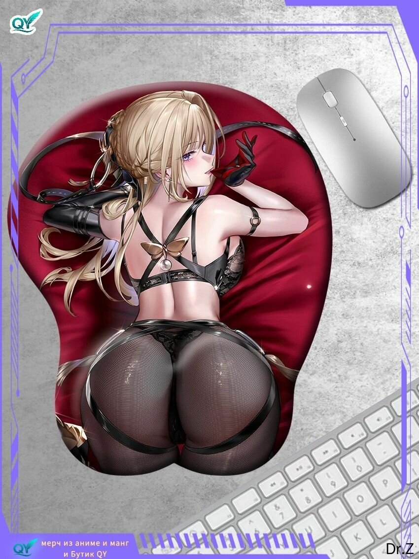 Коврик для мыши Хонкай Zenless Zone Zero (ZZZ) Эвелин (Evelyn Chevalier) 3D стерео коврик 210x260 M (QY)