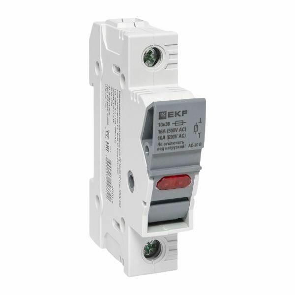 Предохранитель-разъединитель DF 10х38 1п (тип ПВЦ) EKF df101-e