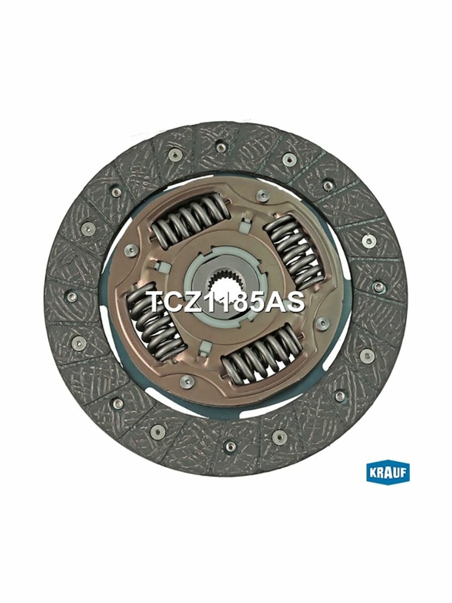 Диск сцепления ведомый KRAUF TCZ1185AS для а/м DAEWOO Nubira, CHEVROLET Lacetti / Дэу Нубира, Шевроле Ланцетти