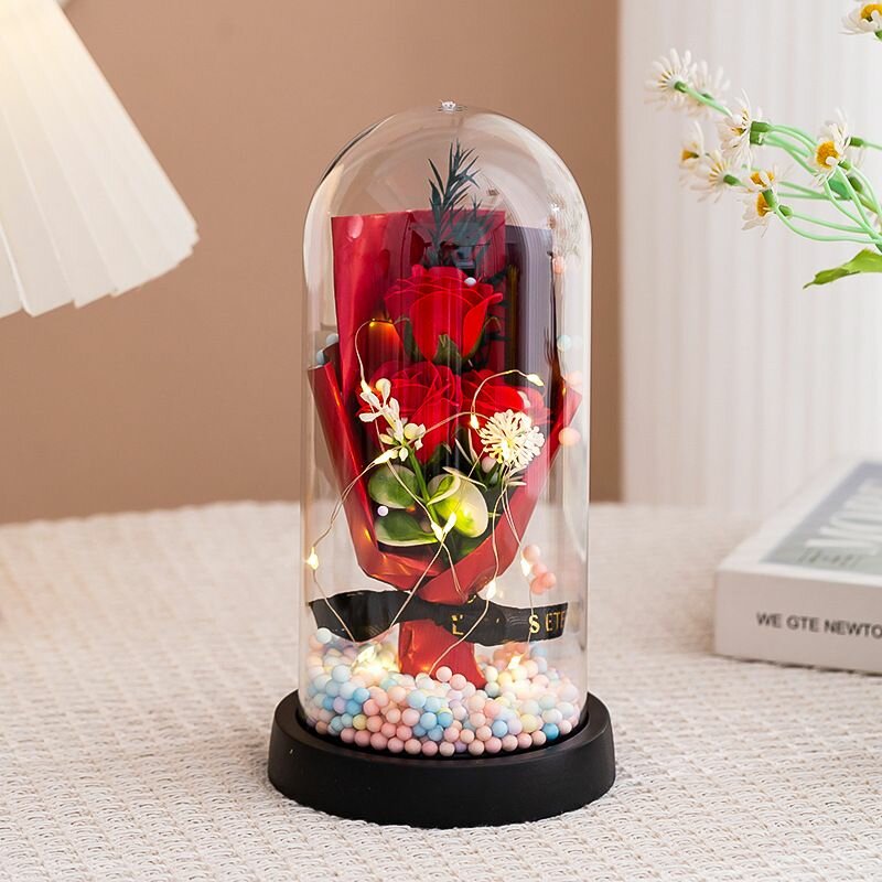 Hairun Букет из мыла, мыльных роз, цветы, подарок на день рождения маме, женщине девушке, подруге жене, бабушке учителю, воспитателю