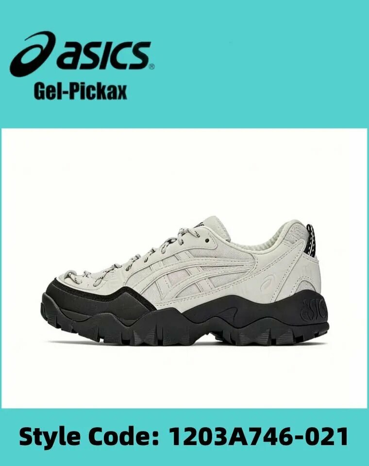 Кроссовки ASICS Кроссовки асикс ASICS Gel-Pickax ретро зимние для повседневной носки, мужские и женские, с технологией амортизации GEL. Функциональная обувь для пешего туризма и активного отдыха в стиле гора поход, артикул 1203A746-021