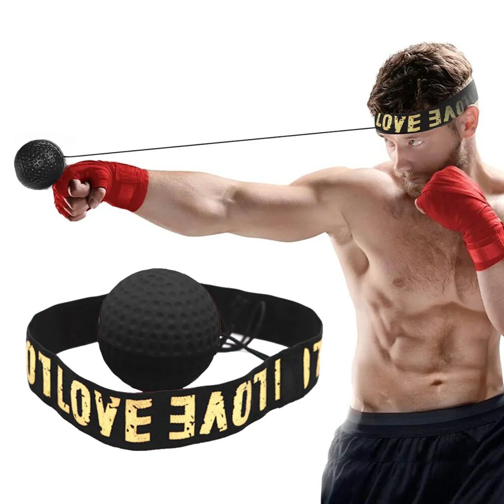 XMDSP Тренажер для развития реакции мяч боксерский_черный