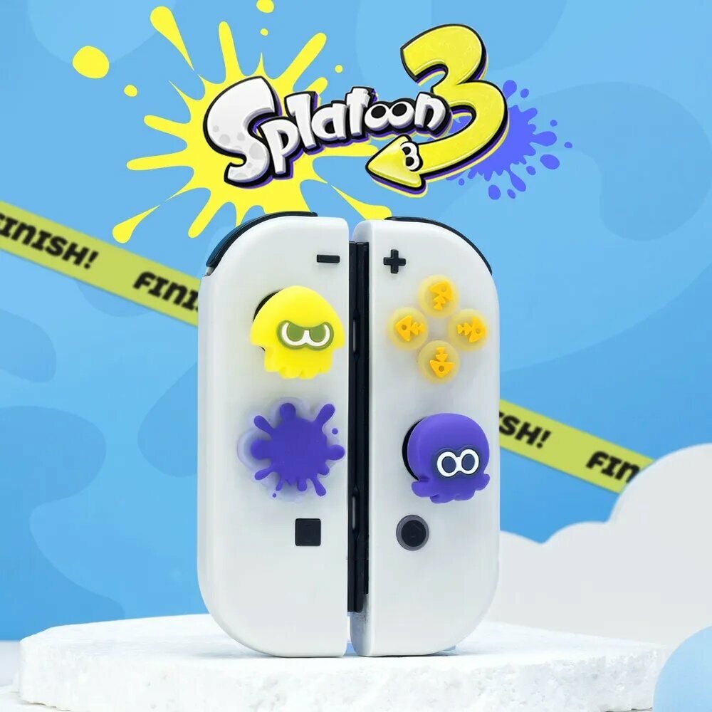 Накладки на стики Nintendo Switch, lite, oled. Steam Deck, Anbernic. Насадки на стики Нинтендо Свитч, Лайт, Олед. Splatoon