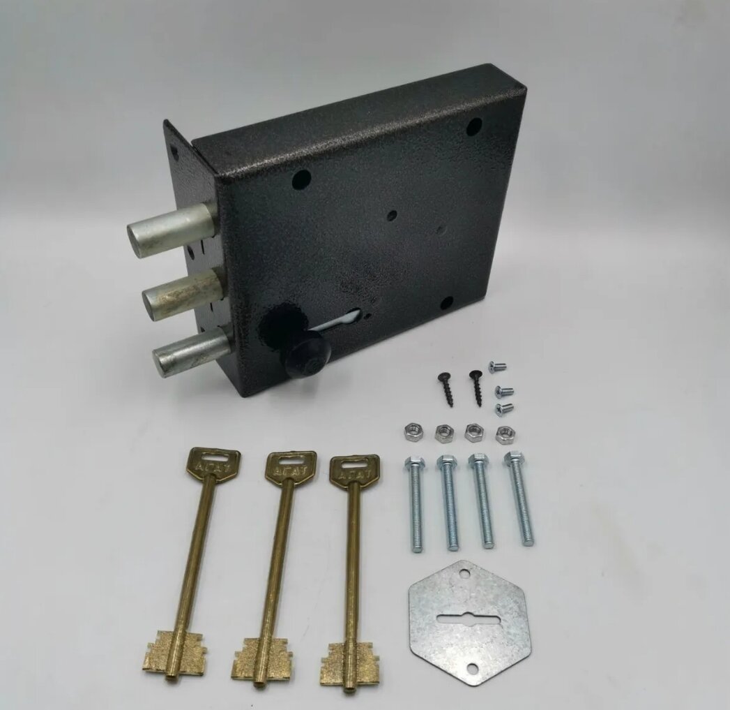 Замок накладной гаражный ЗГС-МШ б/о Агат 3кл