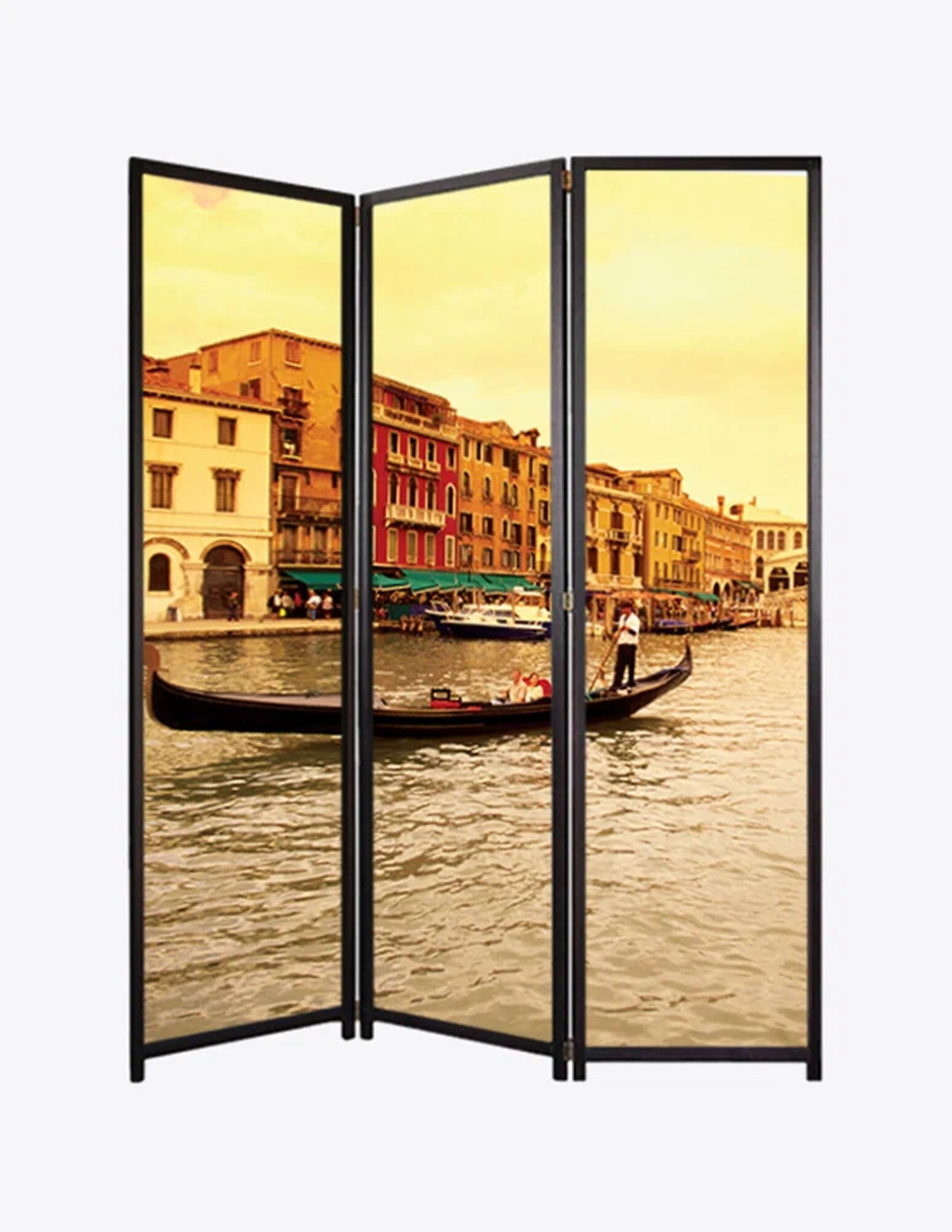 Ширма перегородка для зонирования «Венеция» - 3, размер 180х150/50 см