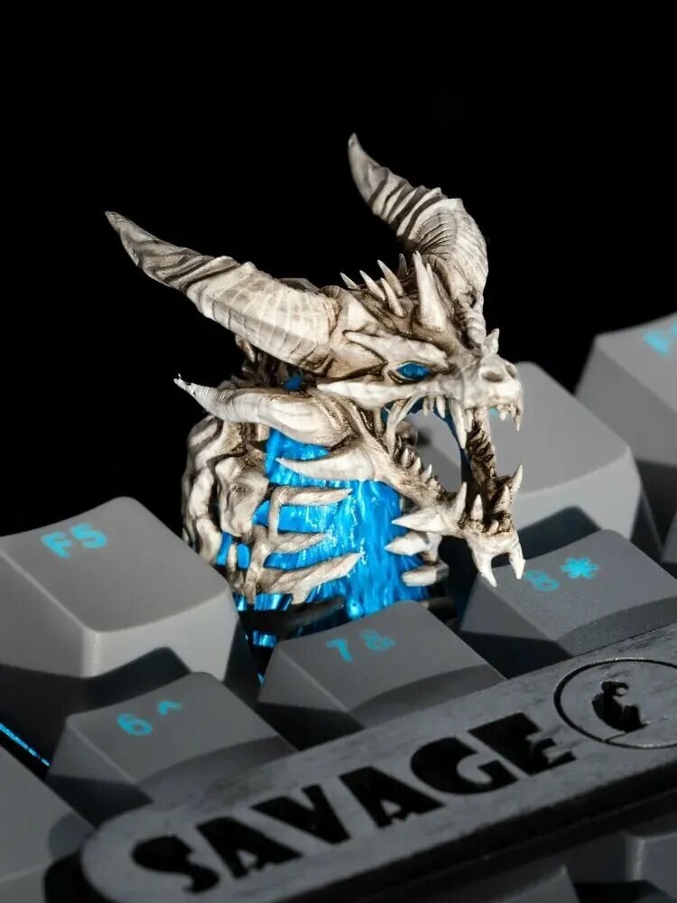 Кейкапы для механической клавиатуры - Ледяной дракон, World of Warcraft Artisan WOW Keycap Esc смола, клей