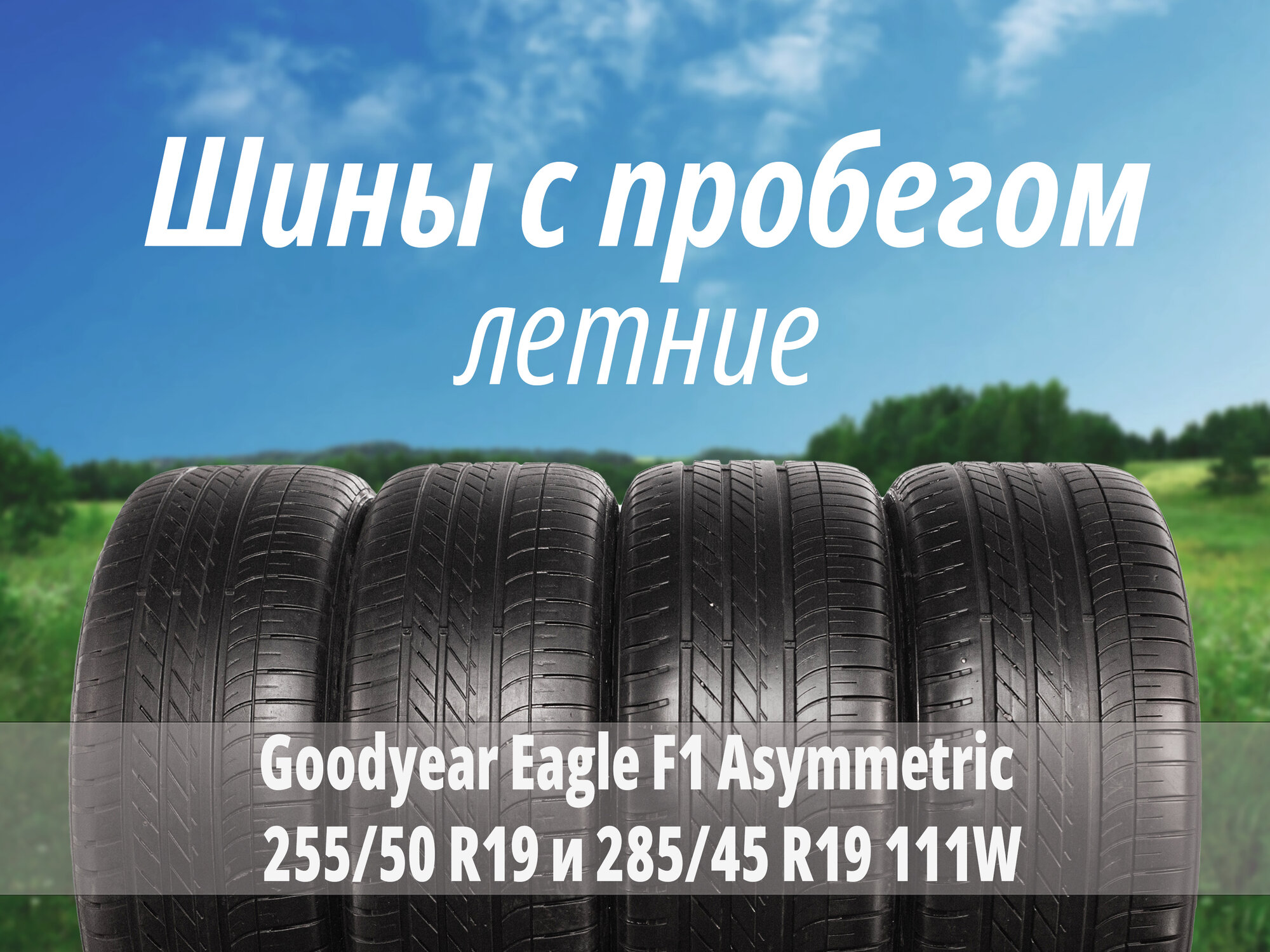 Goodyear Eagle F1 Asymmetric 255/50 R19 и 285/45 R19 111W
