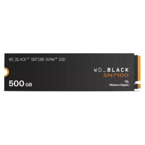 Western Digital Твердотельный накопитель Western Digital Black SSD SN7100 M2.2280 PCIe 4.0 500Gb, 6800MBs/5000MBs, TBW 300, WDS500G4X0E, 1 year