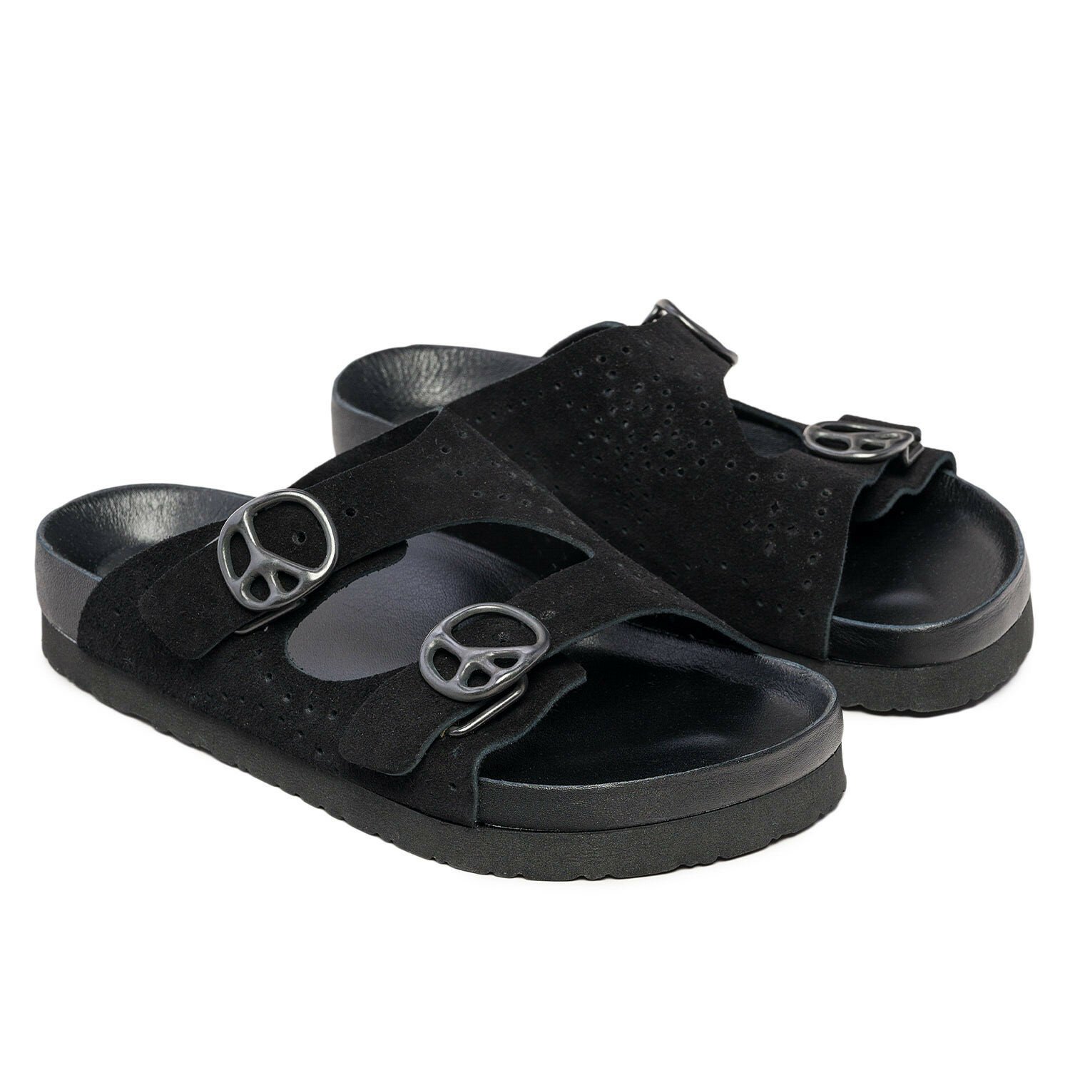 Сандалии Needles САНДАЛИИ NEEDLES DOUBLE STRAP SANDAL, размер 7, black — фото 1