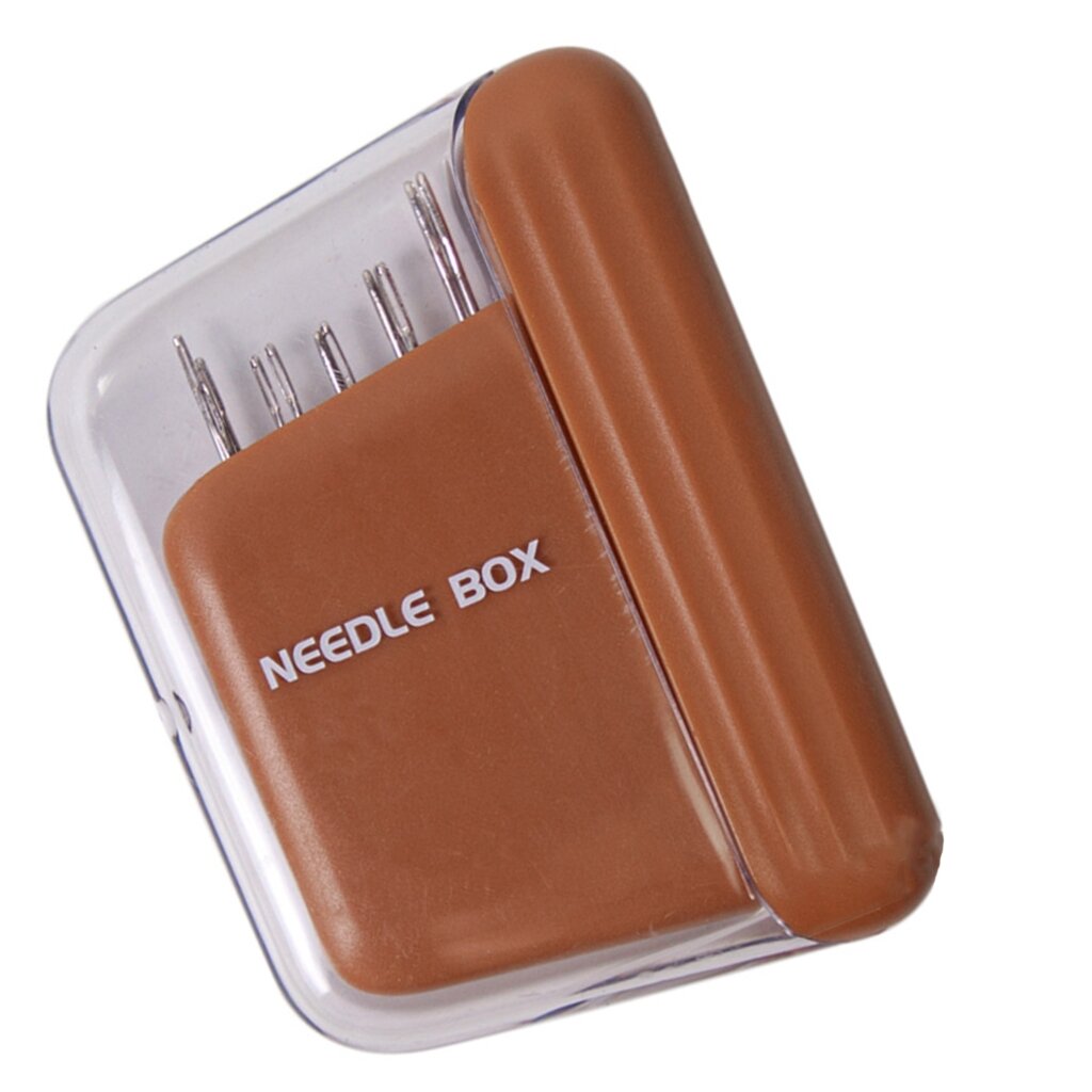 10 штук игл для ручного шитья разного размера с магнитным футляром для иглы и нитевдевателем