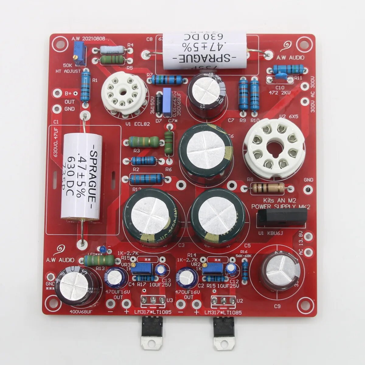 Регулируемая плата питания SENGTERBELLE для лампового предусилителя/фонокорректора Assembled Board