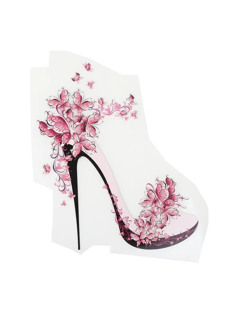 Термотрансфер Розовая туфелька 12х15см, уп.2шт