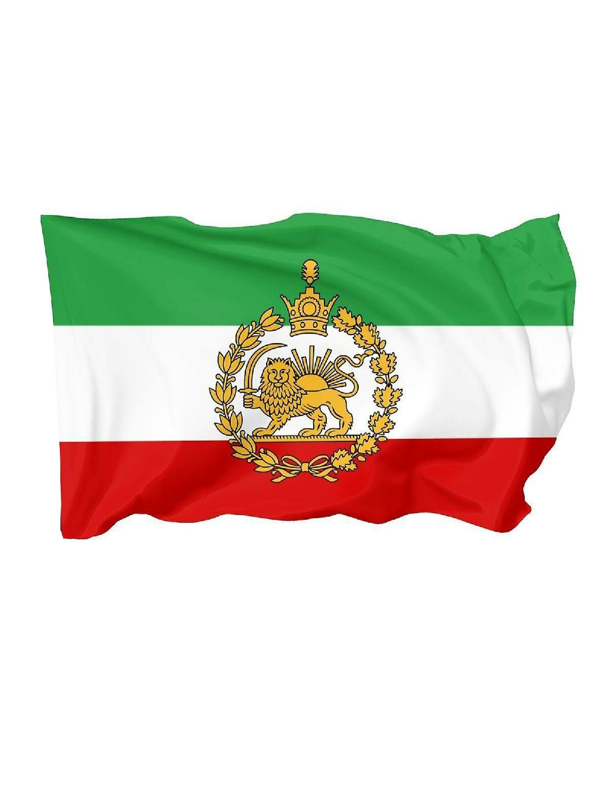 Старый исторический Иранский флаг Ирана с короной Льва Солнца 3x5 футов и бывшие иранские флаги с 2 латунными люверсами, прочными двойными швами и высококачественным полиэстером.