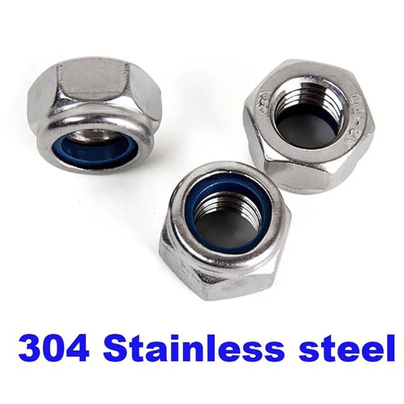 Самоблокирующиеся гайки из нержавеющей стали 304 1-4 - 20 (30pcs), Stainless Steel