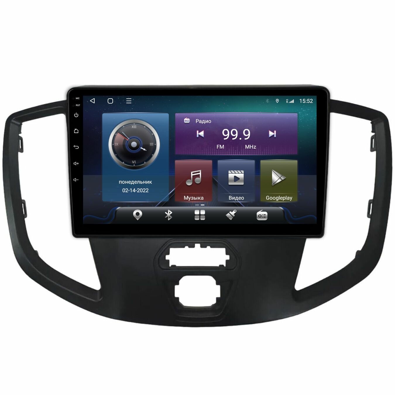 Магнитола CRS-300 Форд Транзит Ford Transit 2016-2021 с Android 14 - Процессор 8 ядер - Память 6+128Gb - Carplay - DSP - 4G(Sim)