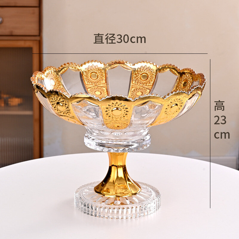 Богемная эмалированная цветочная хрустальная стеклянная фруктовница, фруктовая тарелка, ваза, сахарница, коробка для сухофруктов, декор для гостиной