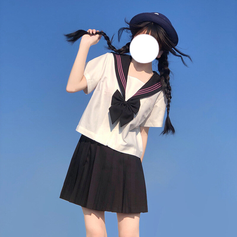 Формальный комплект JK, летний моряцкий костюм, базовый полный комплект, женский японский стиль, студенческий стиль, школьная форма
