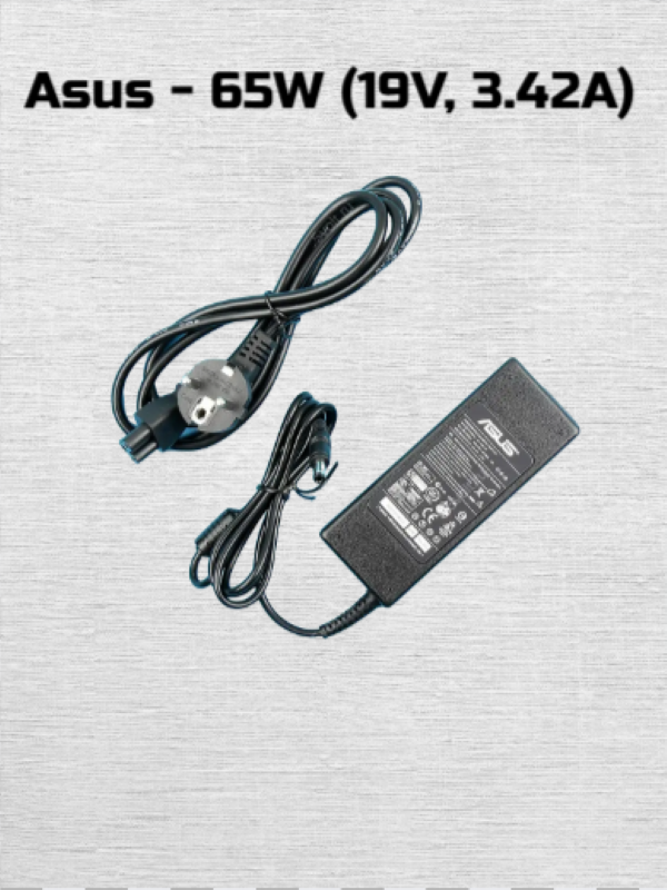 Зарядное устройство 65W /. Оригинальный блок питания для ноутбука Asus / 19V-3,42A (5.5мм-2.5мм)