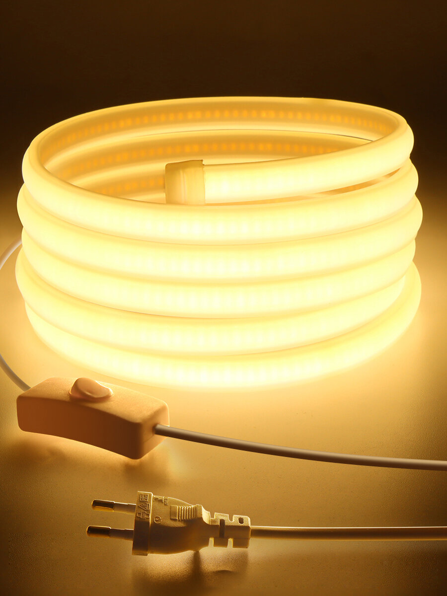 Гибкая светодиодная лента Cob 220 В; 288 светодиодов/м IP65