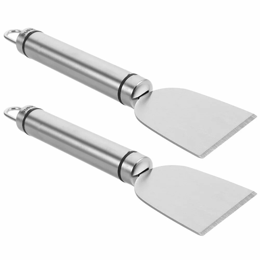 Нержавеющий металлический скребок для удаления льда из холодильника и морозильной камеры 2 шт