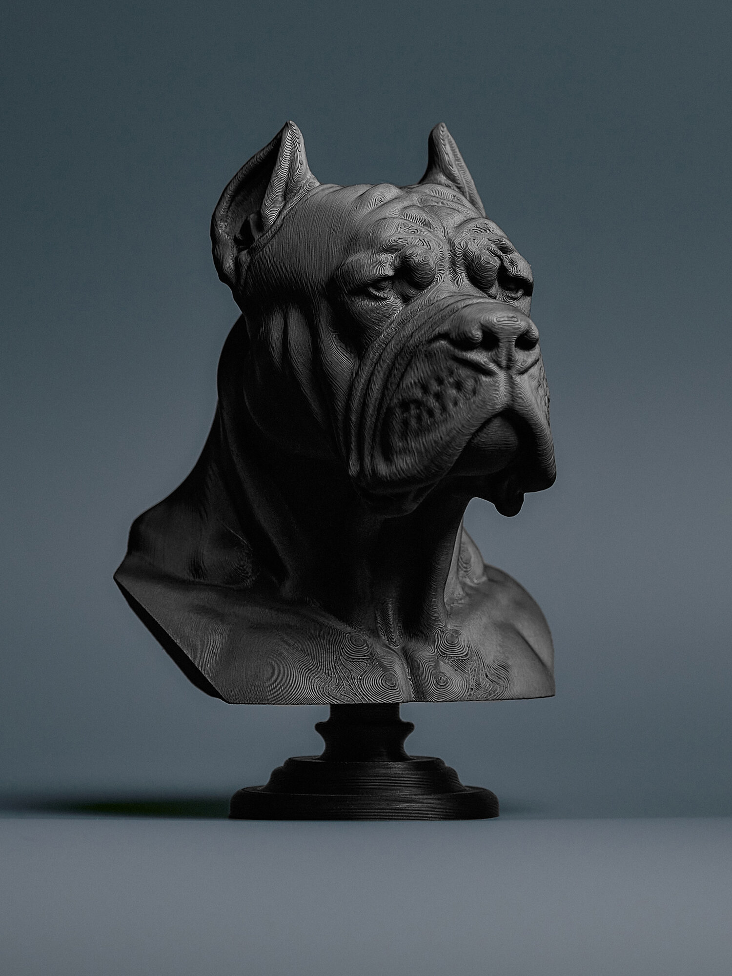 Статуэтка бюст собаки (Кане-корсо). Декоративная фигурка для интерьера