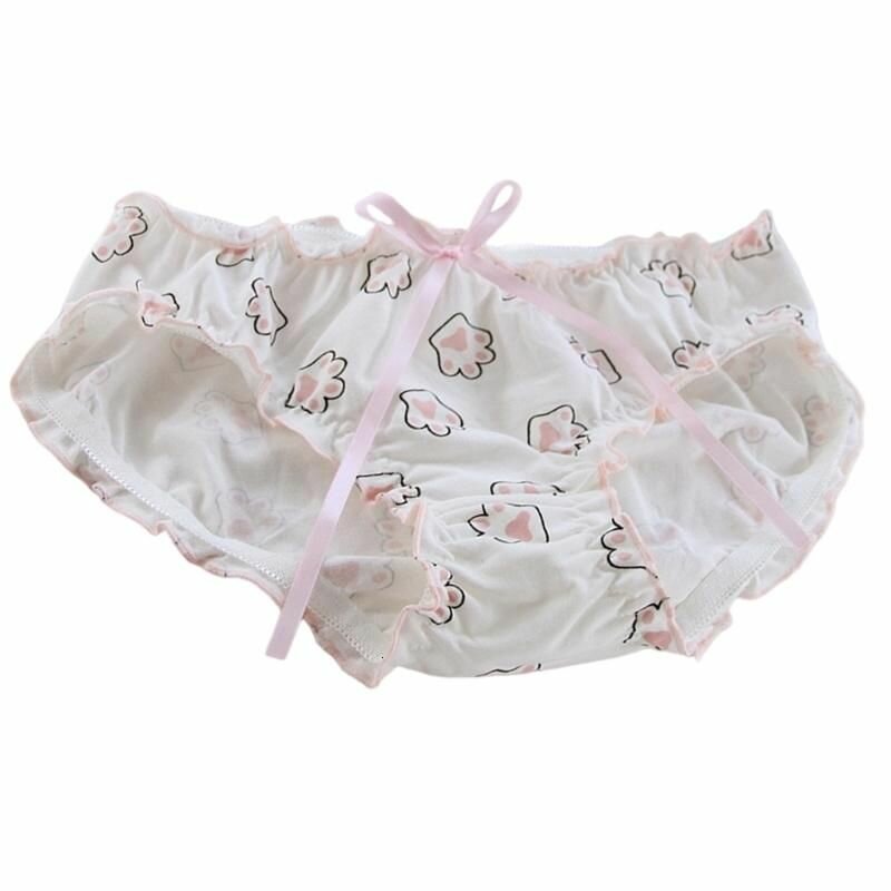 Трусики женские хлопковые с бантиками, Печать Ws - XL