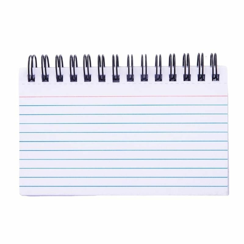 Скрепленные двойной проволокой блокноты, Белый