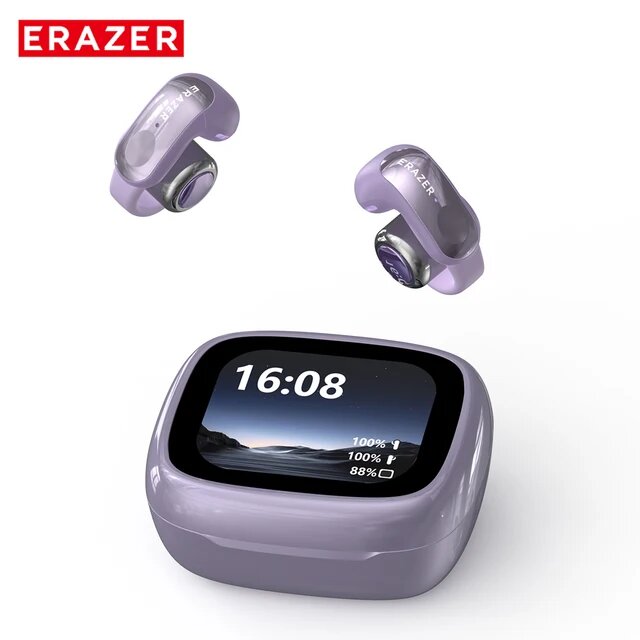 Беспроводные наушники ERAZER XF28 Translator Bluetooth V6.0 открытого типа подходят для перевода, офисной работы и путешествий, а также поддерживают приложения для ASMR-медиа.