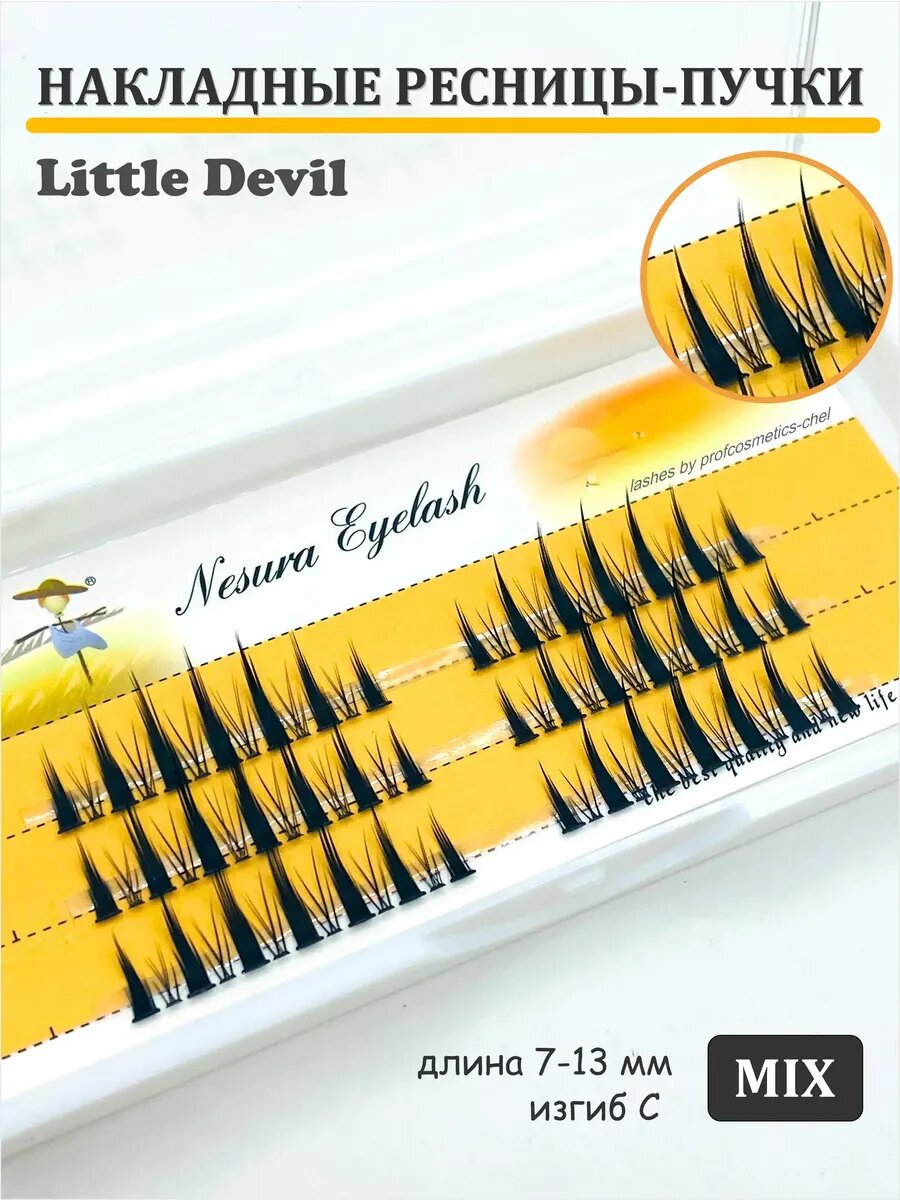 Nesura Eyelash Накладные пучки ресниц MIX, изгиб С