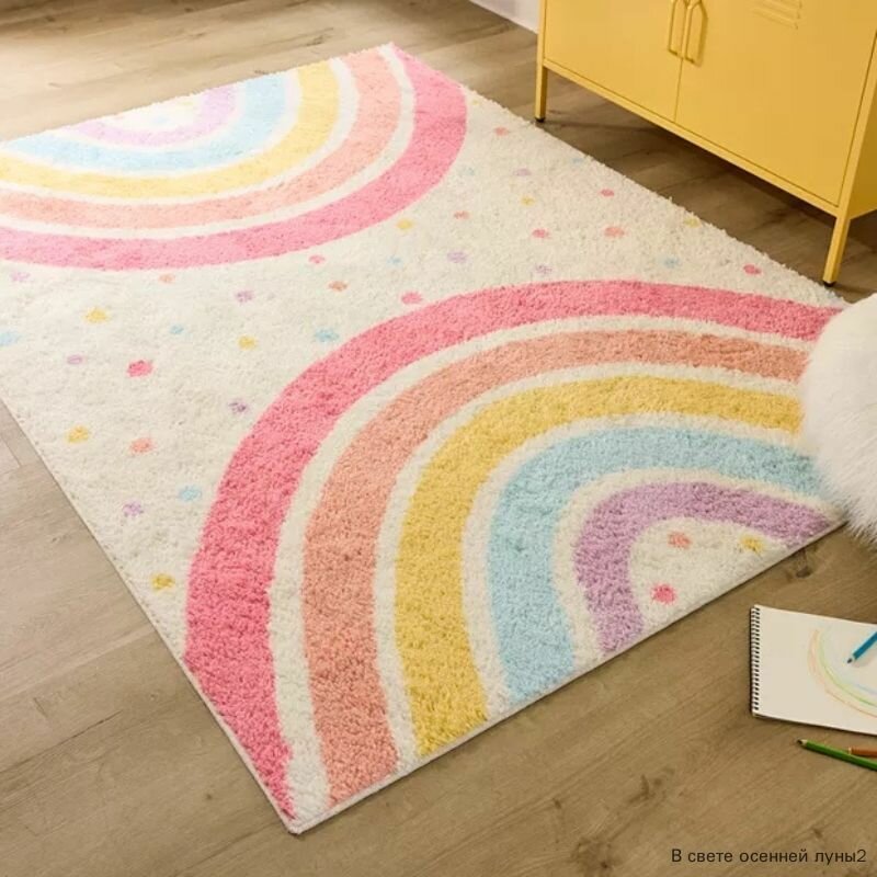 Современный ковер 100x160 см, мягкий и теплый, для дома и дачи