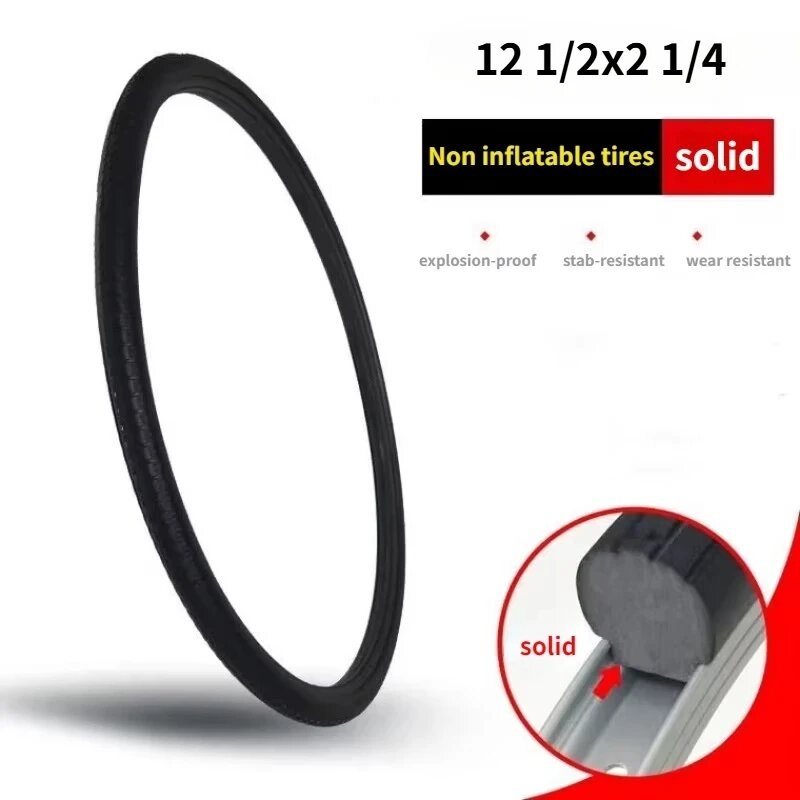 Велосипедная сплошная шина MTB 20/24/26 дюймов 12 1-2x2 1-4