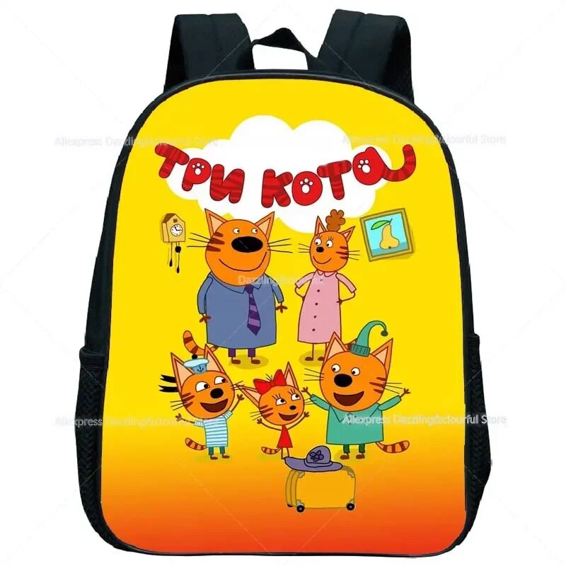 Рюкзак для детского сада «Три котята» E Cats, семейные детские рюкзаки для мальчиков и девочек, мини-моя семья, три счастливых кошек, Mochila, подарок