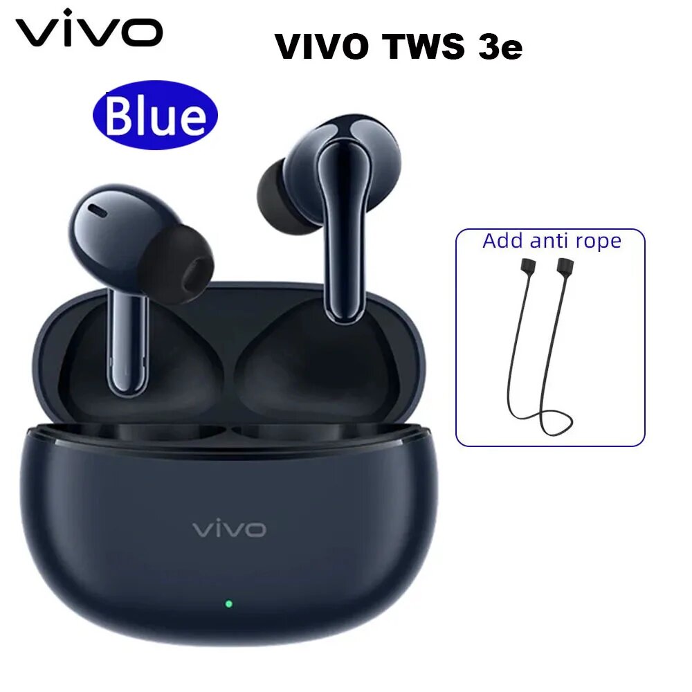 Vivo TWS 3e беспроводные наушники, blue, add rope