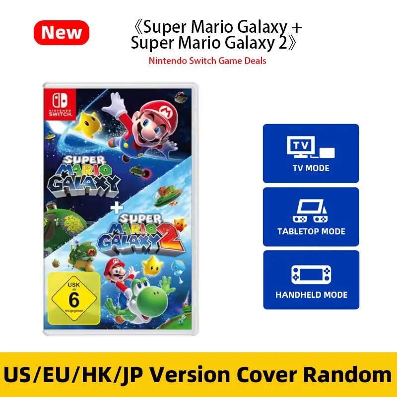 Nintendo Switch игры Super Mario Galaxy + Super Mario Galaxy 2 Random Cover