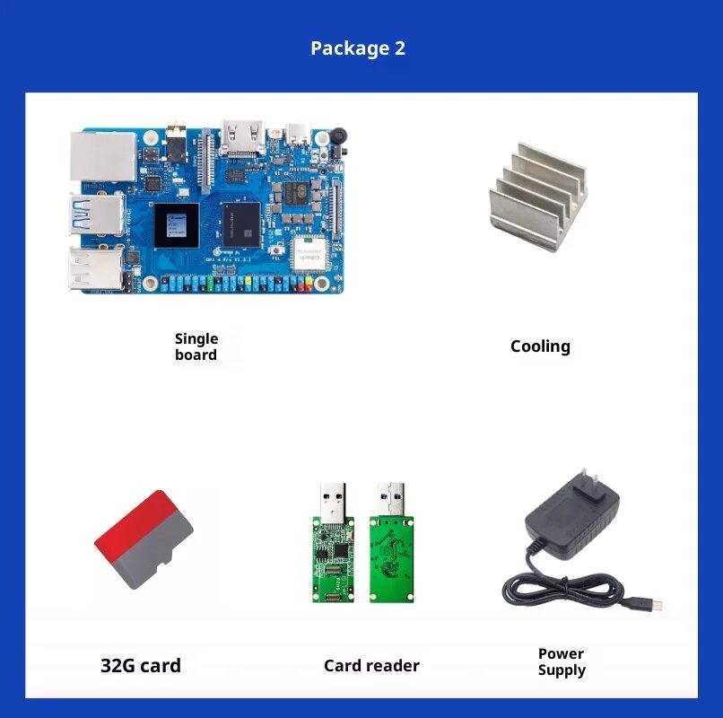 Orange Pi 4 Pro, Package 2, 8G single board