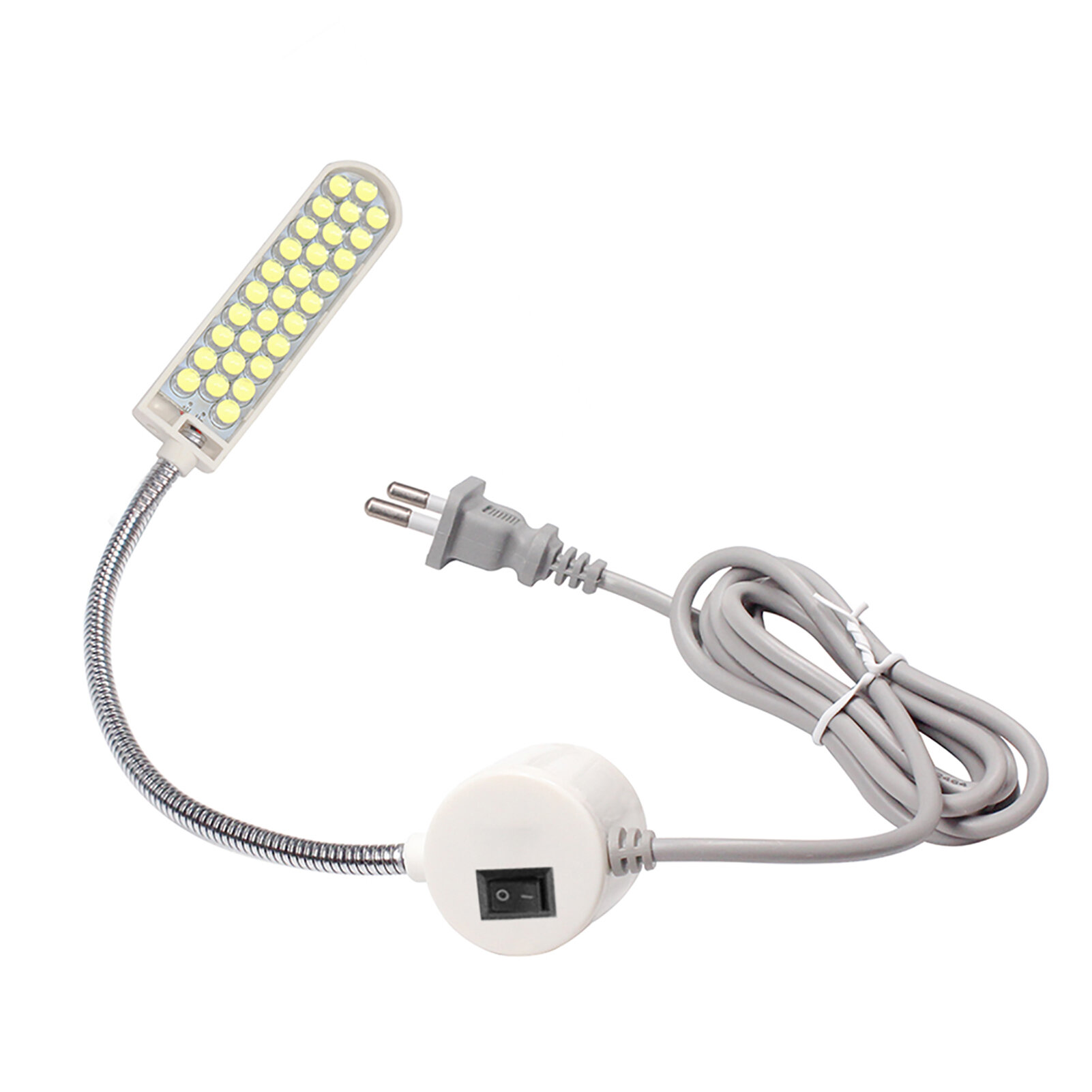 AC110-245V 2W 30LED Лампа для швейной машины с магнитным креплением, гибкой и регулируемой трубкой в виде гусиной шеи для домашних работ и хозяйственных нужд