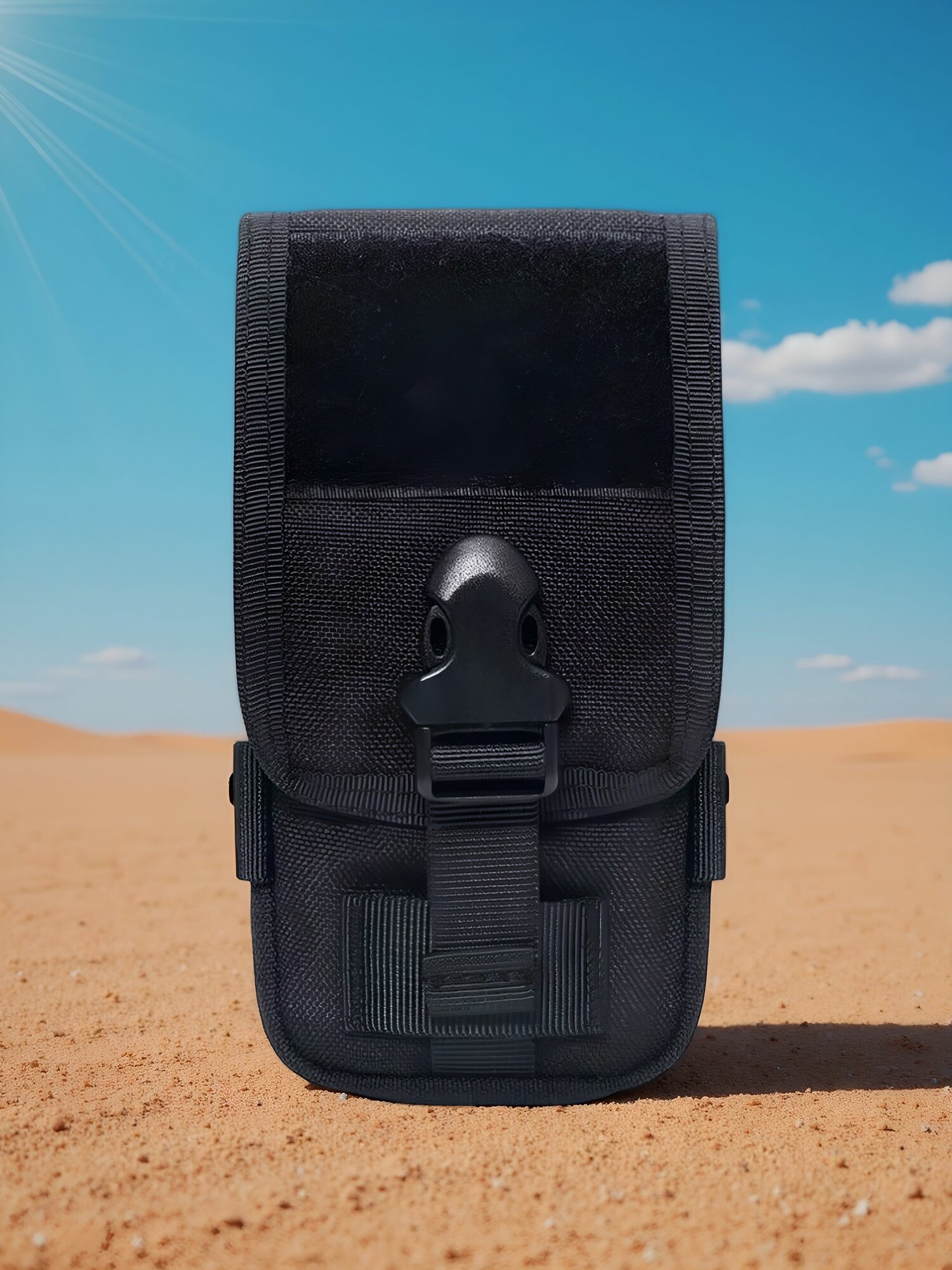 Подсумок для телефона тактический, сумка на ремень, рюкзак, цвет чёрный