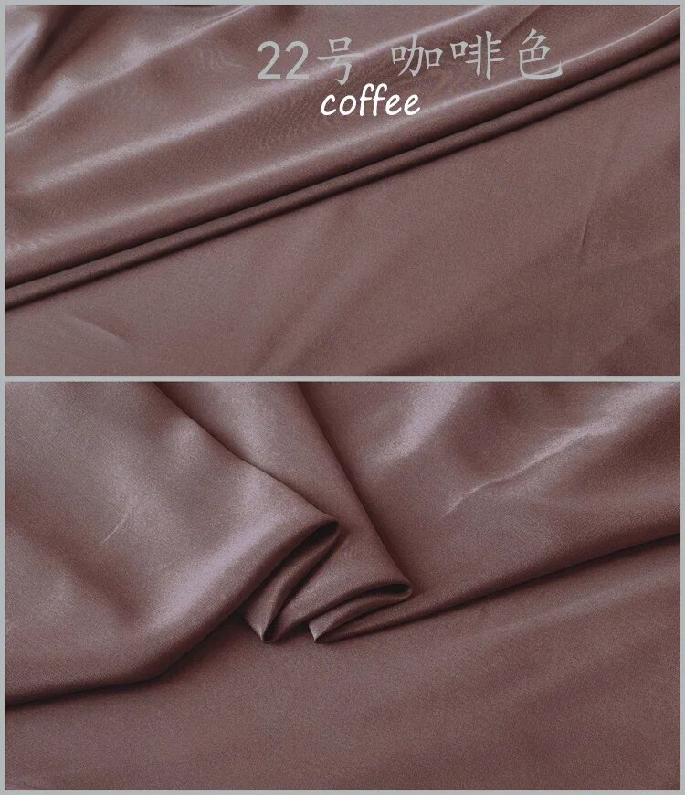 Шелковая ткань Crepe De Chine FABRIC SHIPPER 100% шелк 12 Momme 1 м х 1,14 м 22 coffee
