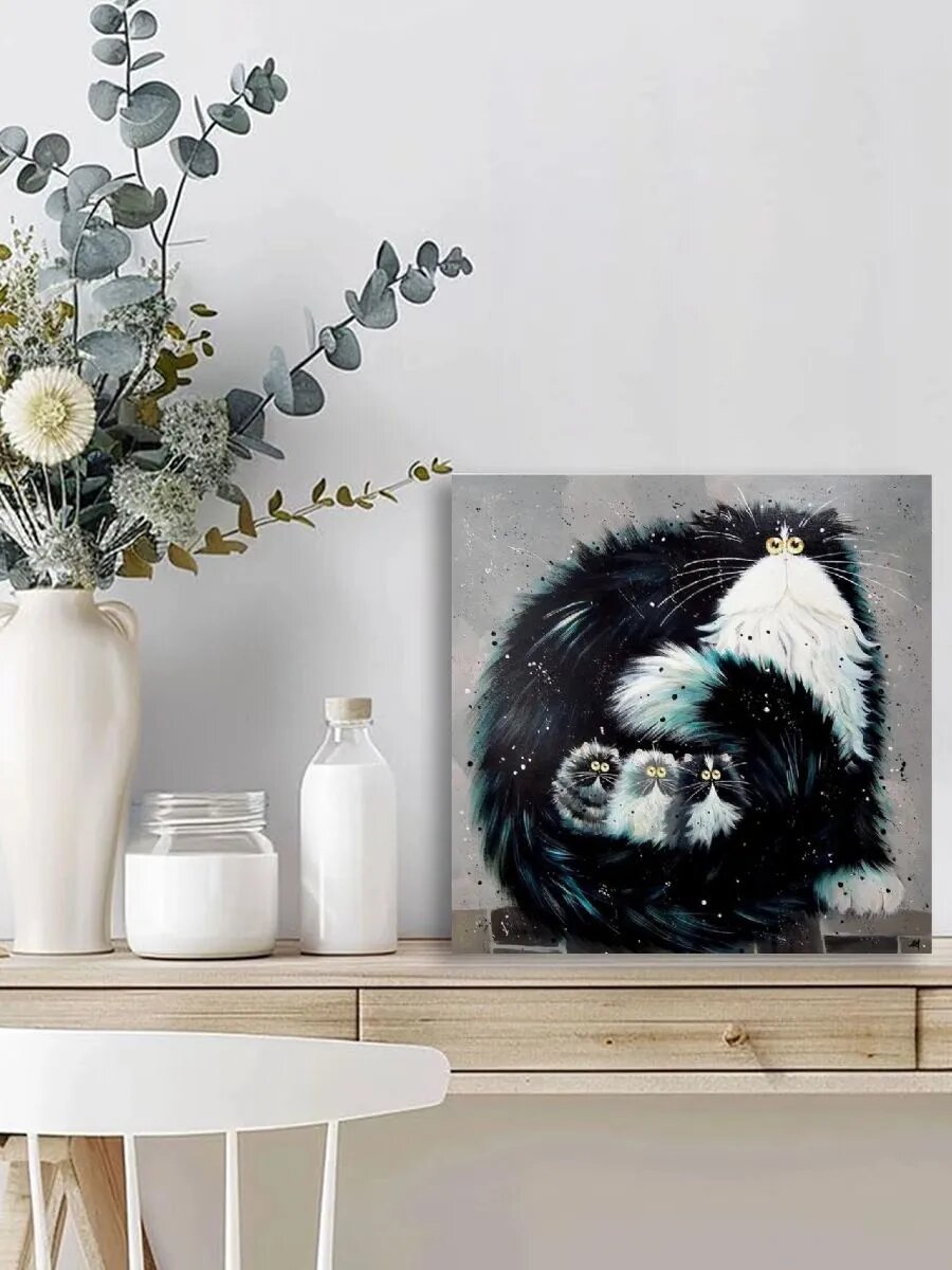 Картина "Печать струй", 40 х 40 см