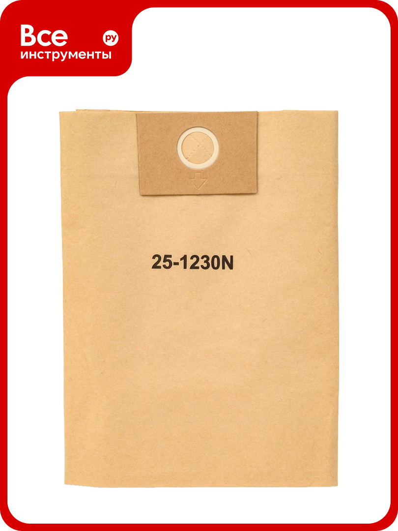 Фильтр-мешок бумажный 3 шт для пылесосов ECOMAX 25-1230N