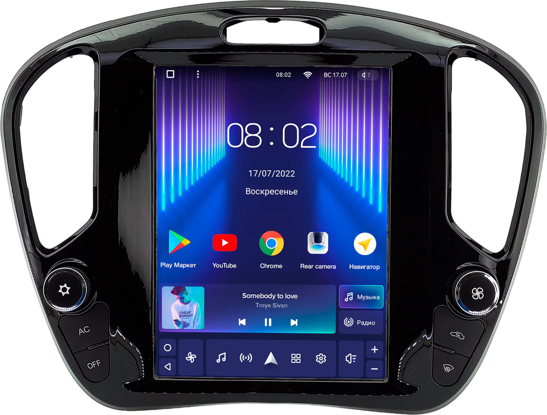 Штатная магнитола Nissan Juke 2010-2019 (глянцевая) Teyes TPRO 2 DS (Tesla) 9.7" 4/32 RM-1312-191 Android 10 (4G-SIM, DSP, QLed)