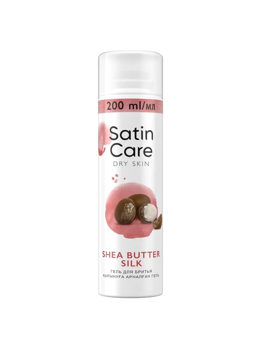 Гель для бритья satin care dry skin shea butter silk 200 мл