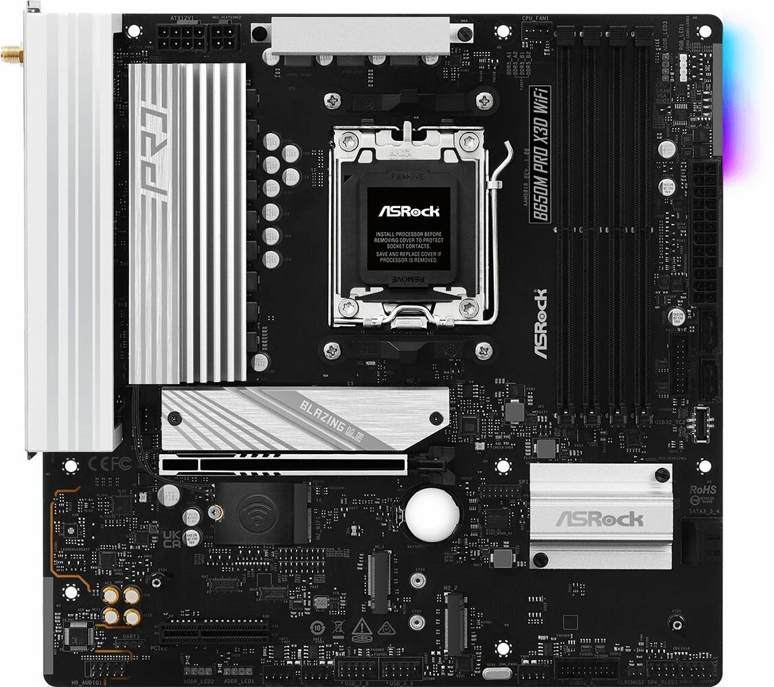 Материнская плата Asrock B650M PRO X3D WIFI