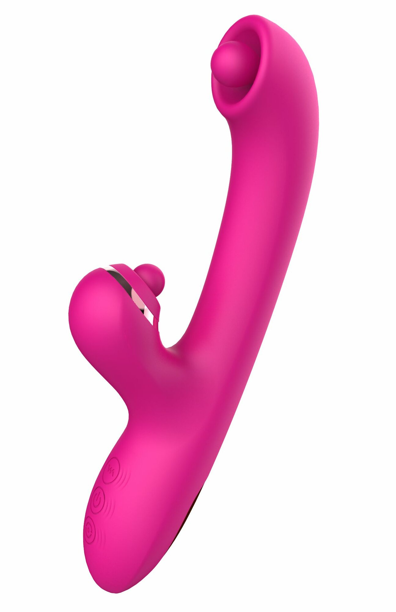 Розовый вибратор-кролик с усиленной стимуляцией точки G, цвет розовый